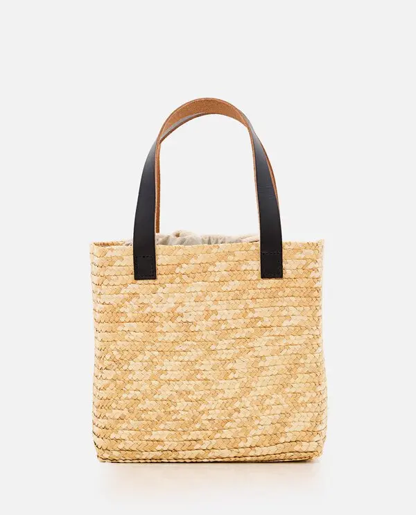Plan C Mini Raffia Shopper