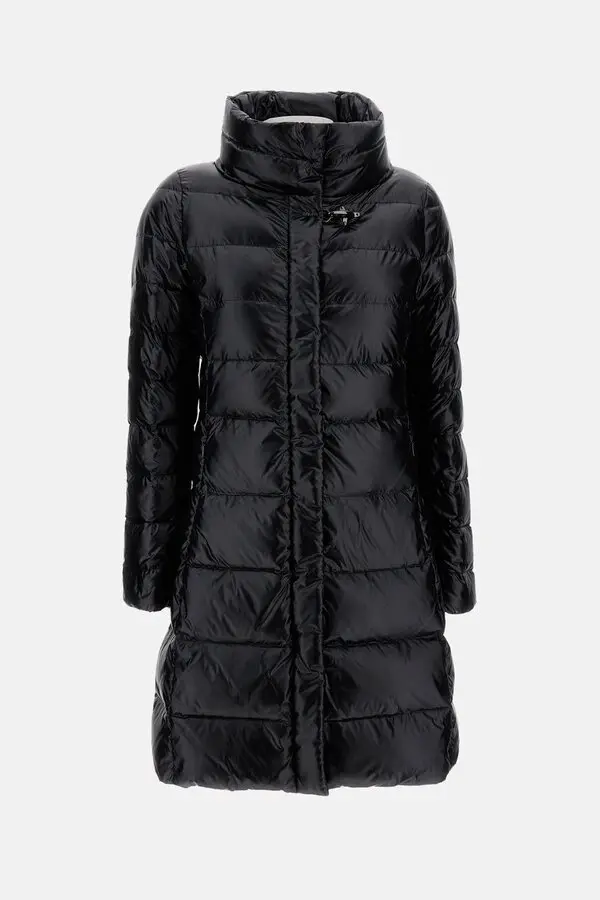 FAY Long Padded Coat With High Collar