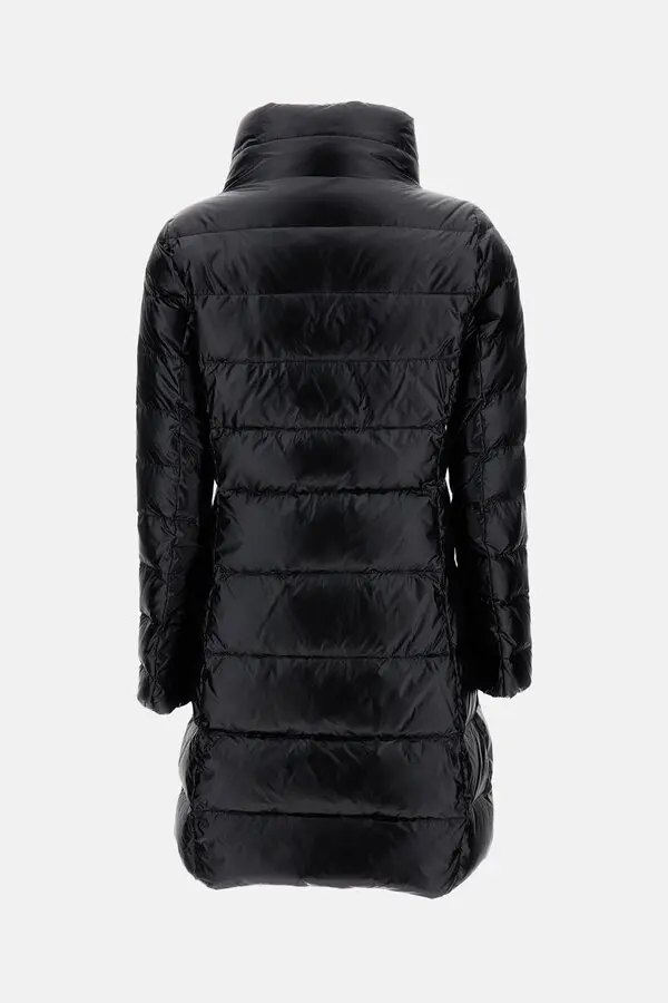 FAY Long Padded Coat With High Collar