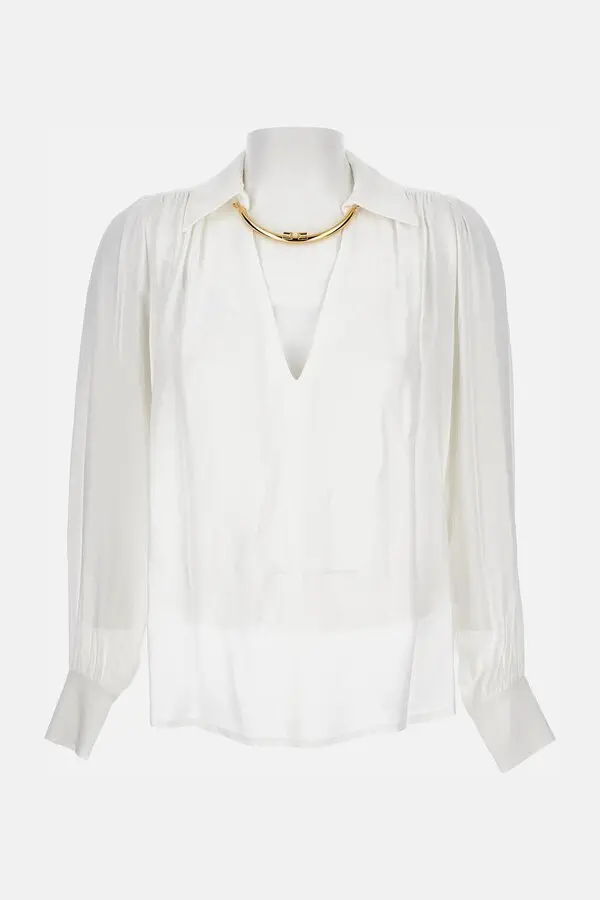 Elisabetta Franchi Loose Fit Viscose Shirt