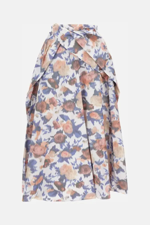 Erdem Floral Print Pleated Skirt - Multicolor