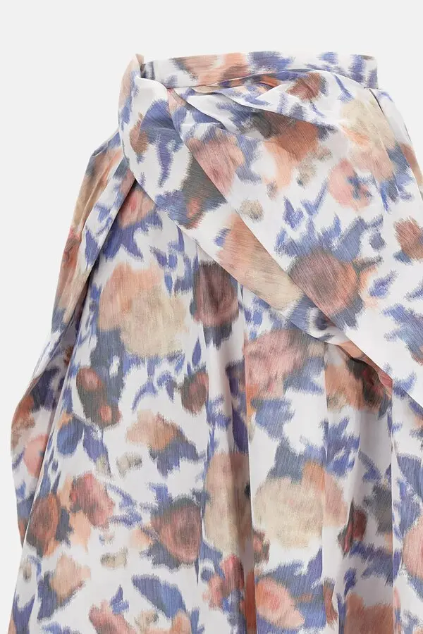 Erdem Floral Print Pleated Skirt - Multicolor