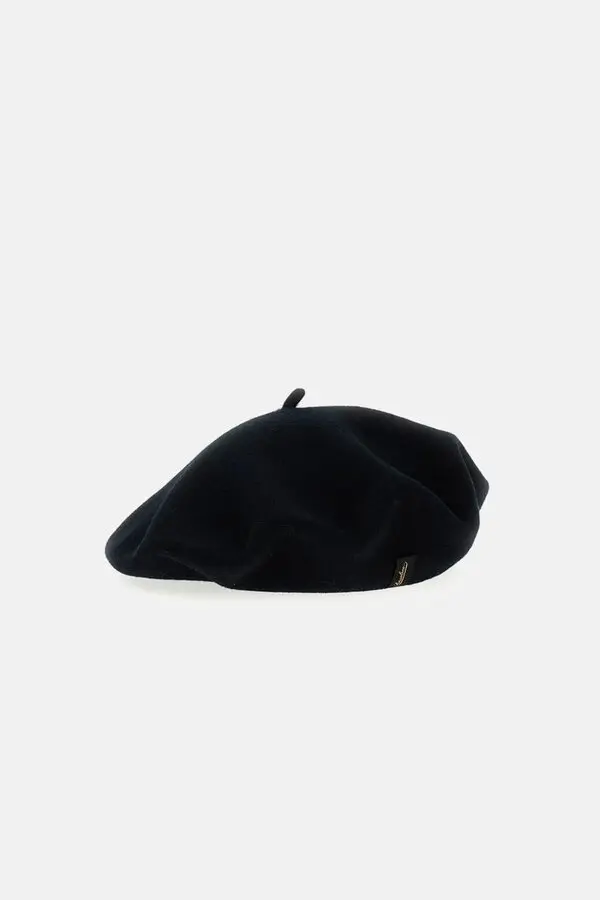 Borsalino Wool Basque Hat - Black