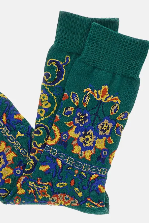 Sacai Floral Ankle Socks - Multicolor