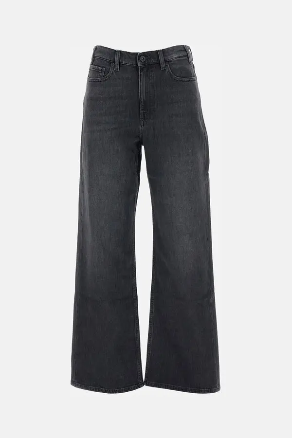 Ag Five-pocket Wide Leg Jeans