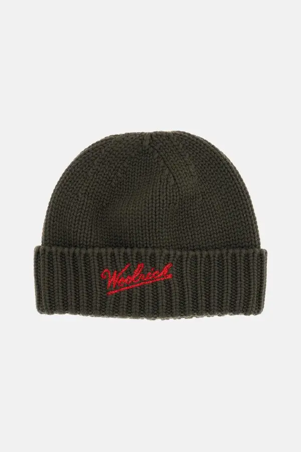 Woolrich Merino Wool Beanie - Green