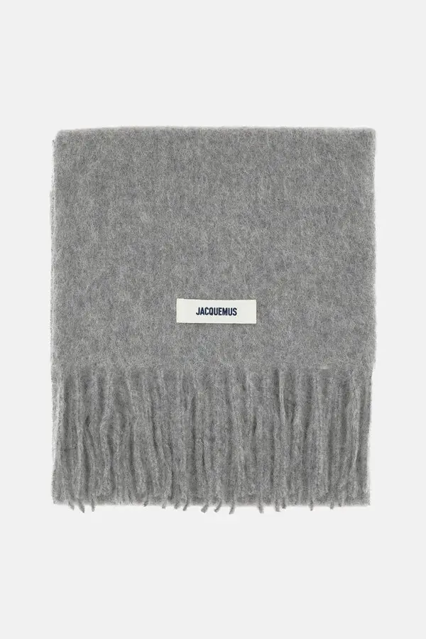 Jacquemus The Carro Scarf - Grey