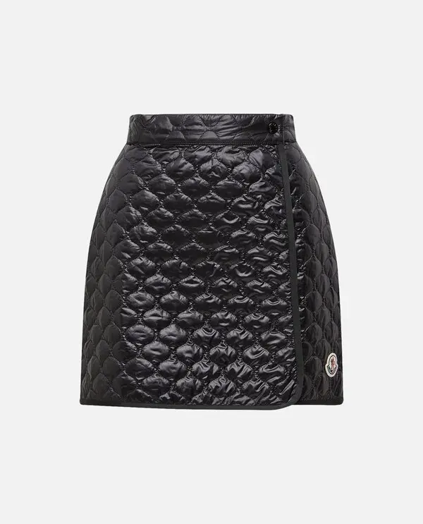 Moncler Mini Quilted Skirt - Black