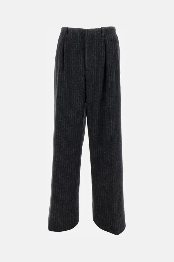 DURAZZI MILANO Pinstriped Wide-leg Trousers