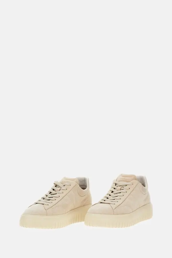 Hogan Suede Sneakers With 'h' Detail