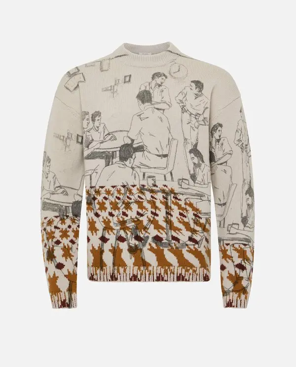 JW Anderson Patterned Jacquard Sweater - Grey