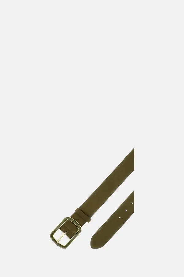 BAX LAB Patent Leather Belt - Verde