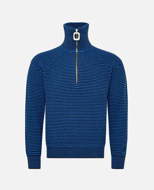 JW Anderson Half-zip Turtleneck - Blue