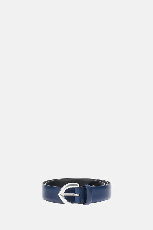 BAX LAB Leather Belt - Blue