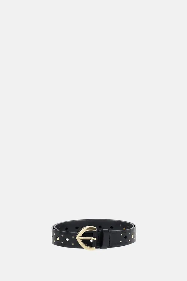 BAX LAB Leather Belt - Black