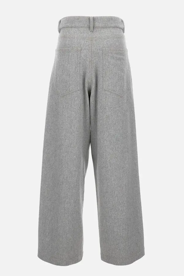 MAISON JEJIA Gigi Flannel Wide-leg Trousers