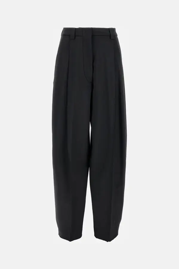 THELATEST Pantalone Misto Lana Cara - Nero