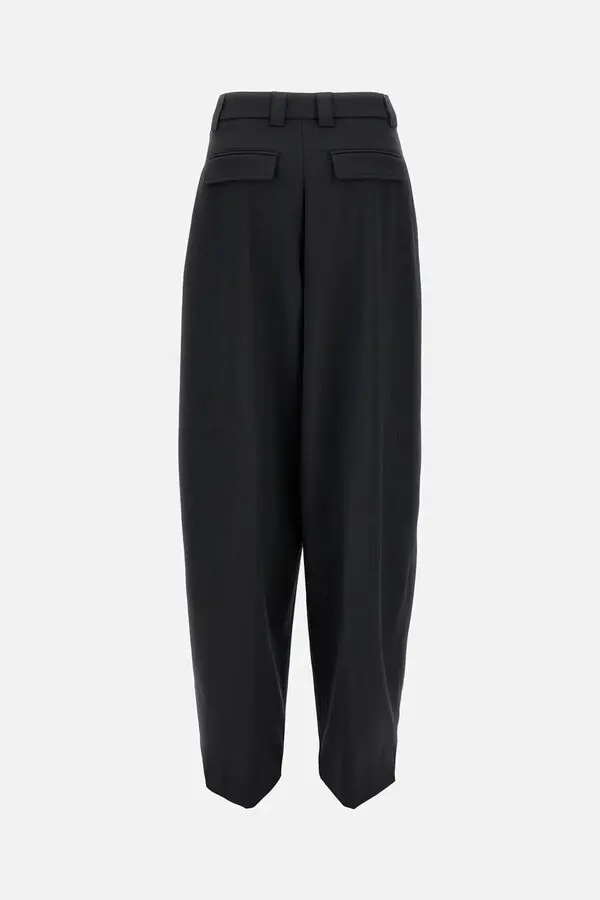 THELATEST Pantalone Misto Lana Cara - Nero