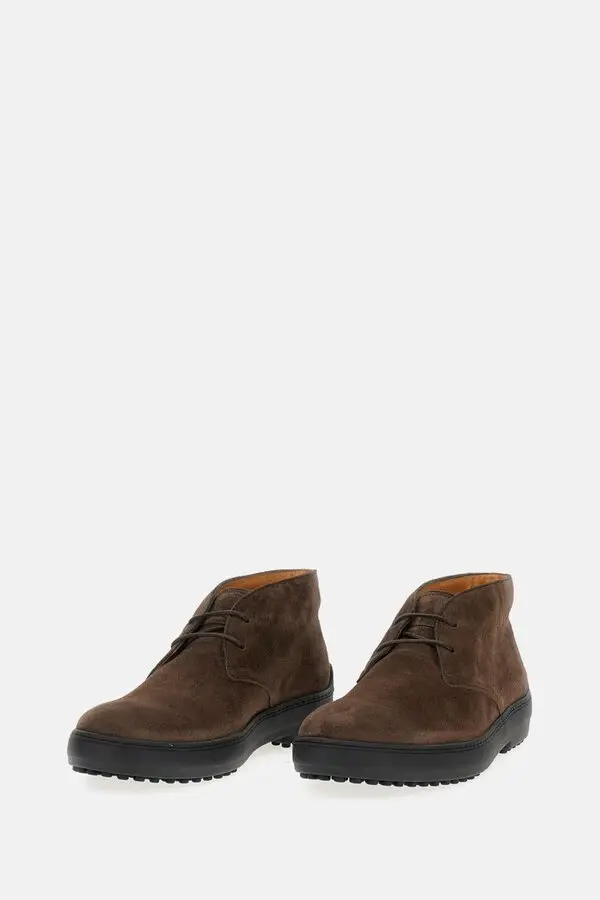 TOD'S Suede Ankle Boot - Brown