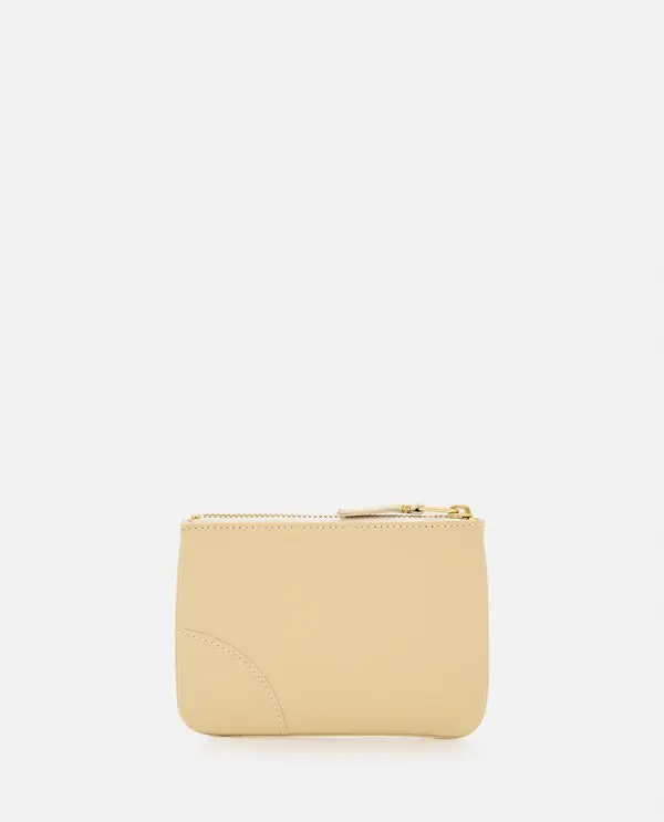 Play Comme Des Garcon Classic Line Leather Wallet - Beige