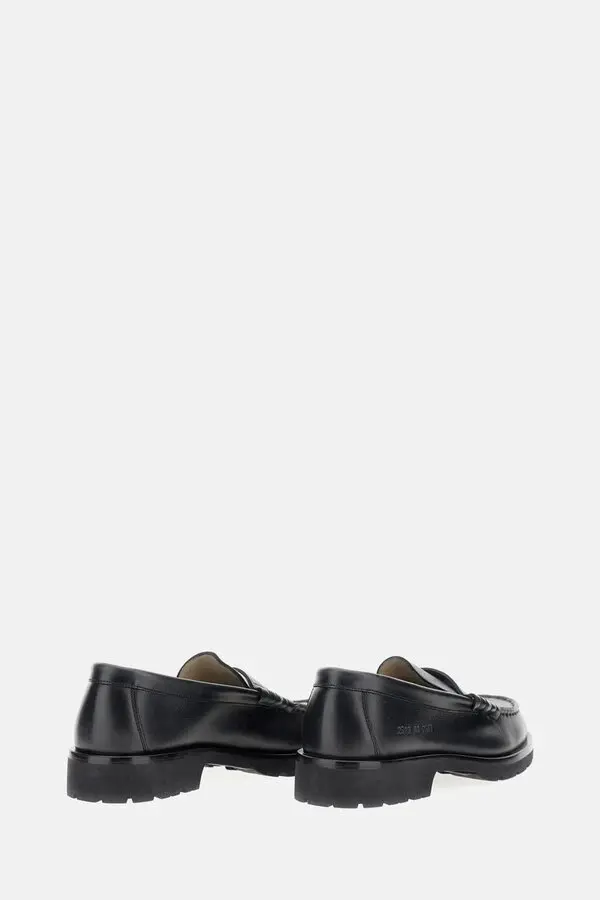 COMMON PROJECTS Leather Loafers With Chunky Sole - Black