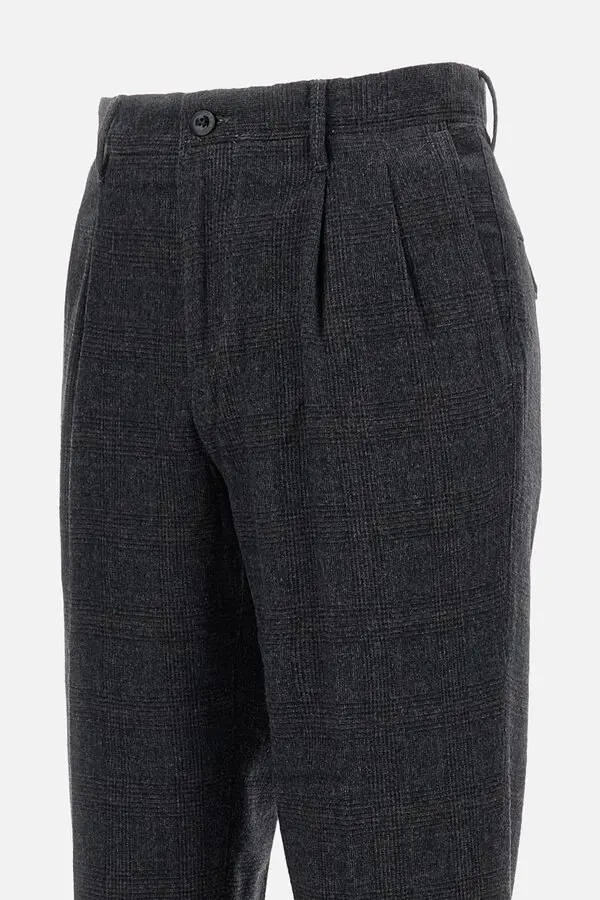 Incotex Tailored Wool Blend Trousers - Grey
