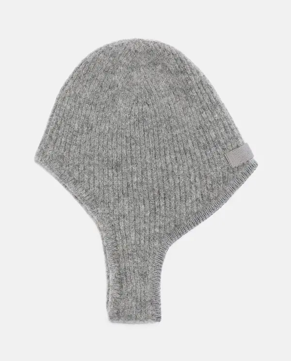 Jacquemus Ribbed Wool Hood - Grey