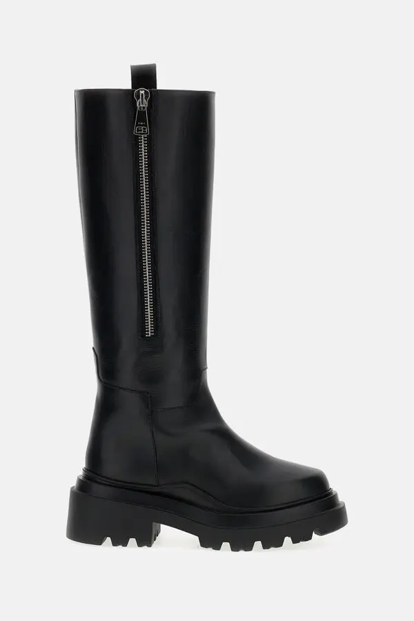 Plan C Knee-high Boots With Zipper