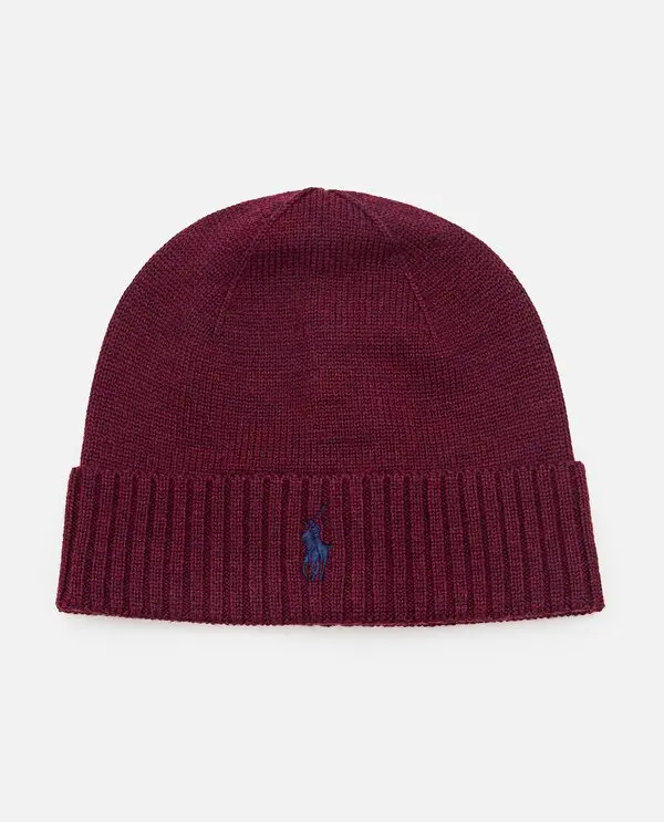 Ralph Lauren Ribbed Cap - Red