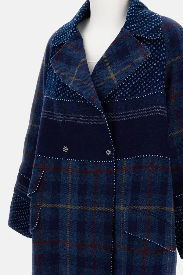 Pero Double-breasted Wool Coat - Blue