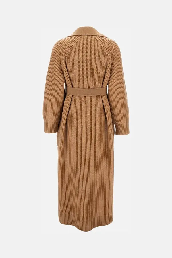 Max Mara Long Wool Coat - Brown