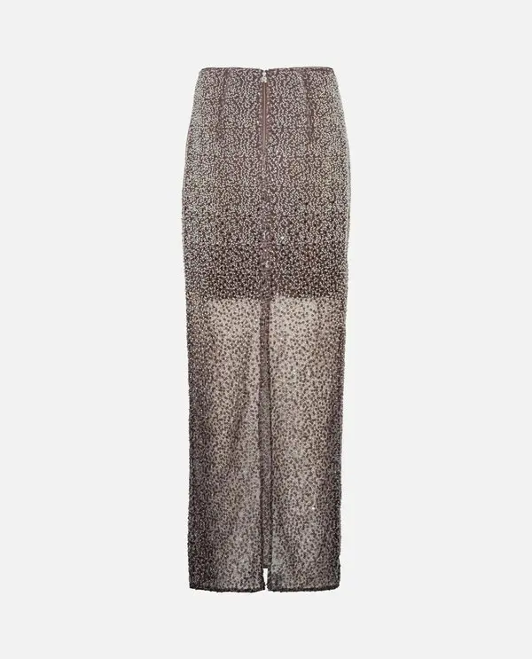ROTATE BY BIRGER CHRISTENSEN Sequin Embellished Tube Skirt - Grey