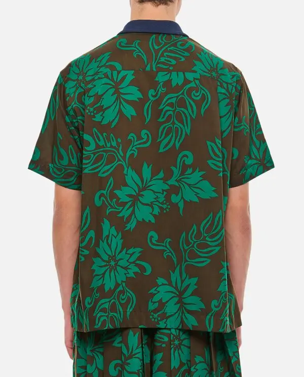 Sacai Floral Print Polo