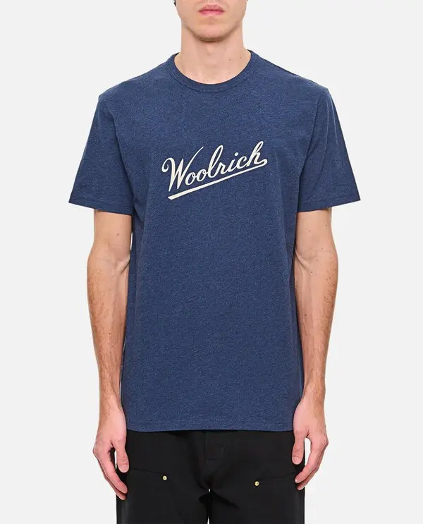 Woolrich Mouline Jersey Logo T-shirt