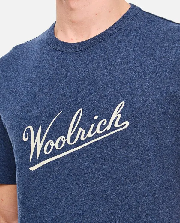 Woolrich Mouline Jersey Logo T-shirt