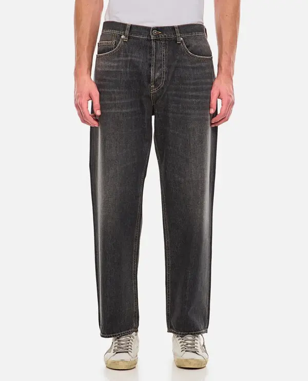 GOLDEN GOOSE Cory Loose Skate Denim Pants - Grey