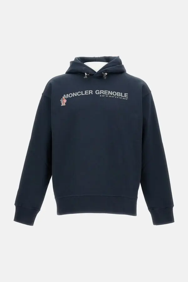 Moncler Hooded Sweatshirt - Blue