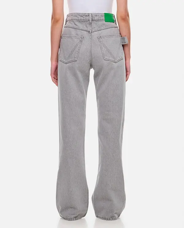 Bottega Veneta Flared Denim Jeans - Grey