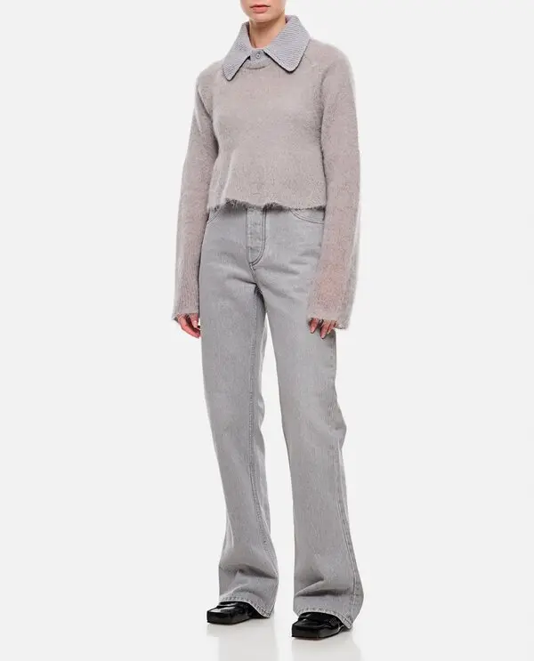 Bottega Veneta Flared Denim Jeans - Grey
