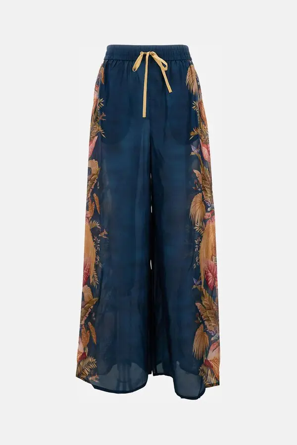 Zimmermann Floral Wide Leg Trousers