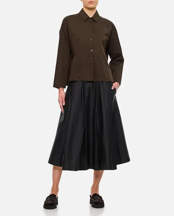 CASEY & CASEY Pleated Skirt With Drawstring Waist