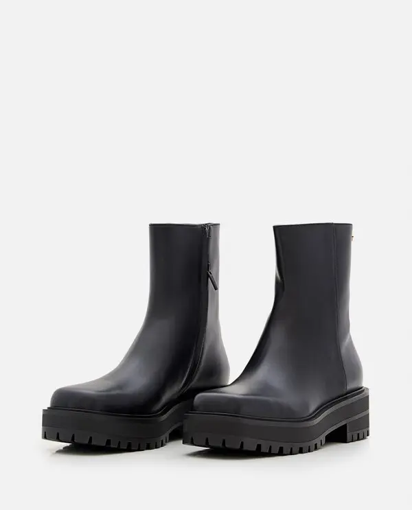GIANVITO ROSSI Combat Ankle Boots