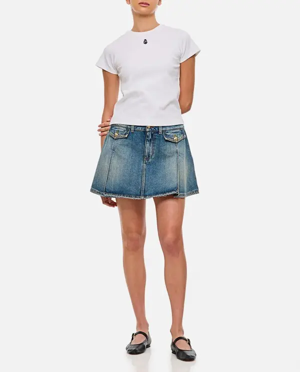 Alexander McQueen Stone Washed Mini Skirt