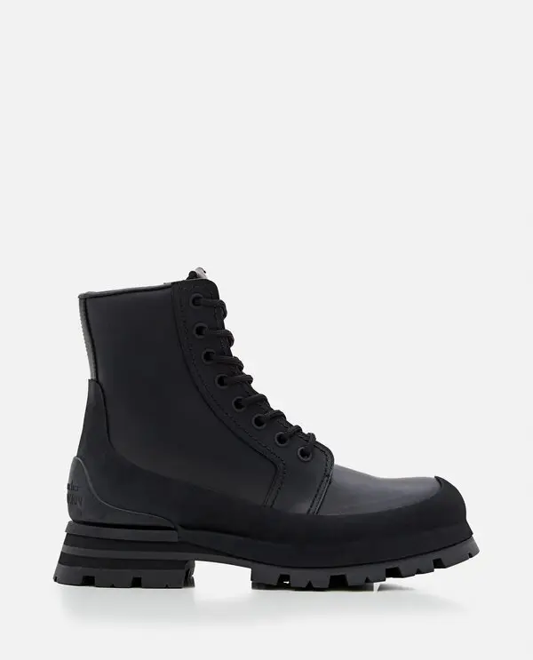 Alexander McQueen Leather Lace-up Boots
