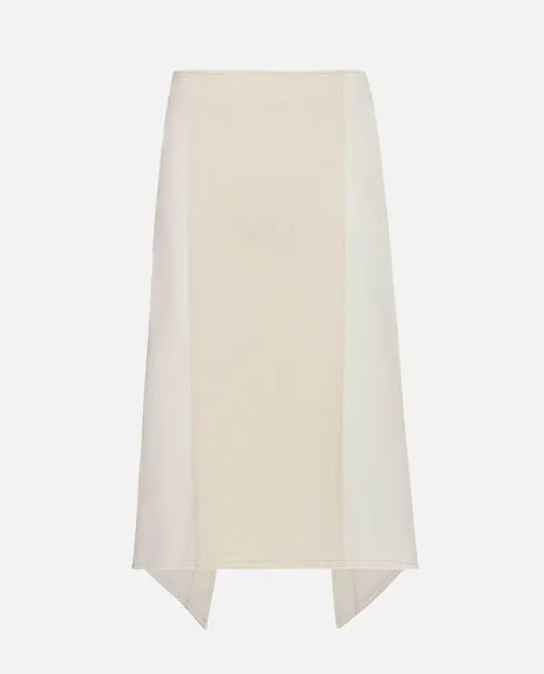 JW Anderson Layered Midi Skirt - White