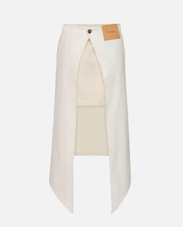 JW Anderson Layered Midi Skirt - White