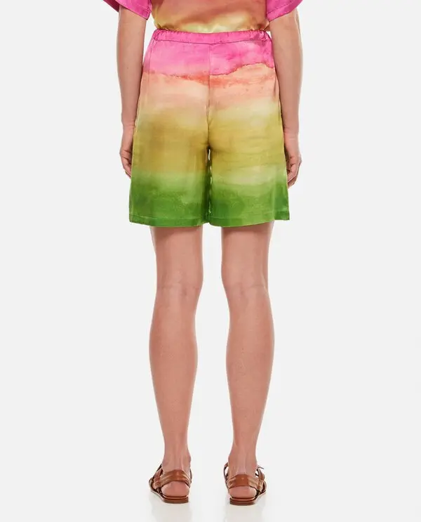 GIO GIOVANNI GEROSA Silk Relaxed Fit Shorts