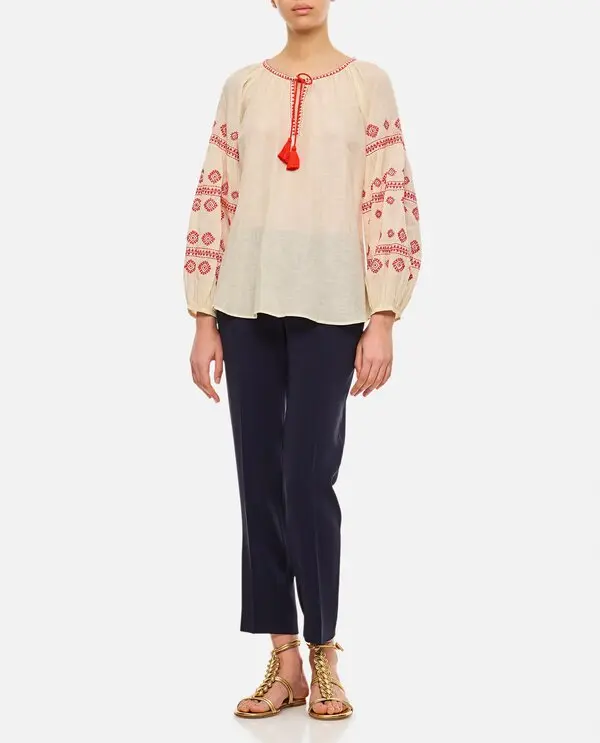 BENARAS BY CITRUS Floral Embroidered Blouse