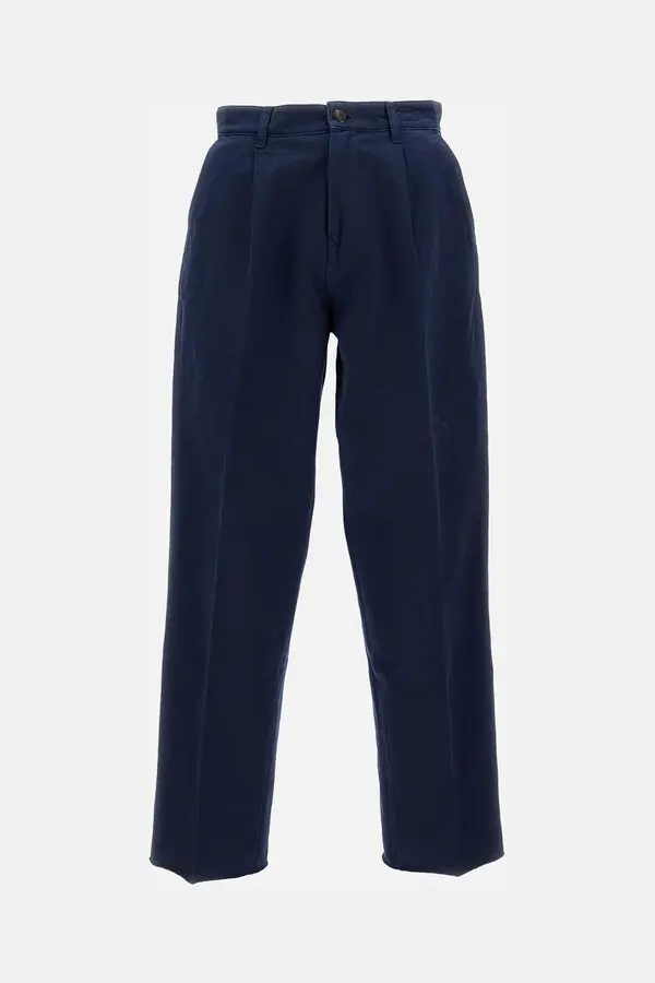 FAY Archive Pleated Trousers - Blue