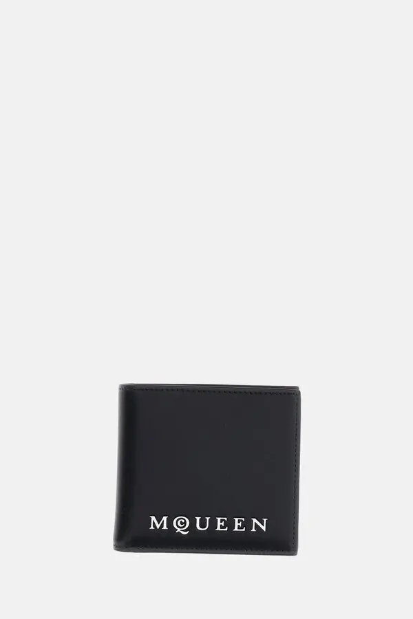 Alexander McQueen Portafoglio Bi-fold Cc - Nero
